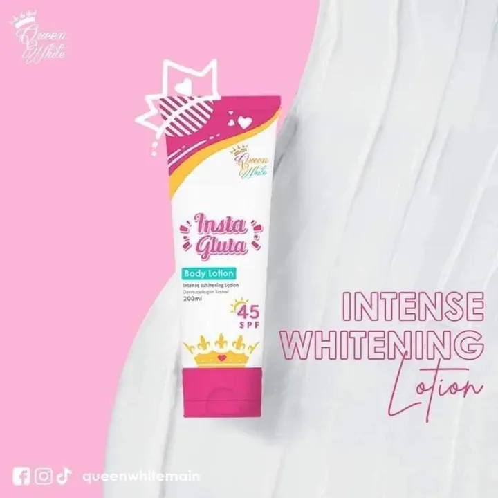 Queen White Insta Gluta Whitening Lotion with Spf45 | Lazada PH