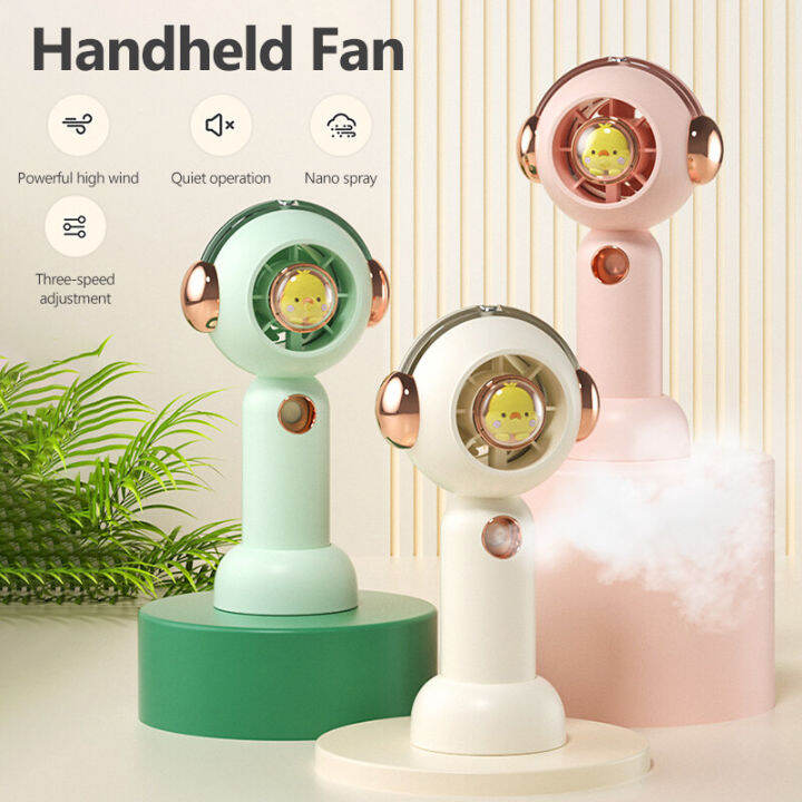 New Model Cute Mini Portable Water Spray Handheld Fan Outdoor USB ...