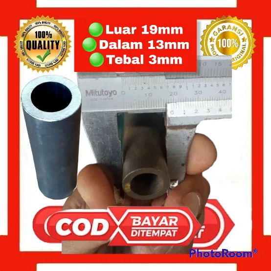 Pipa Besi 1 per 2 Inch - Diameter Luar 19mm/Dalam 13mm - Panjang 100cm ...