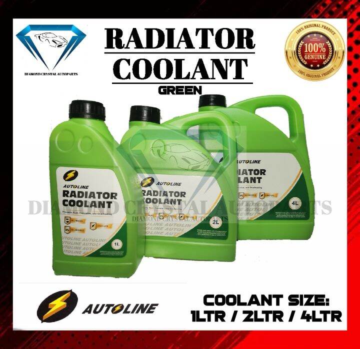 LONG LIFE RADIATOR COOLANT GREEN 1LTR / 2LTR / 1 GALLON(4LTR) "AUTOLINE ...