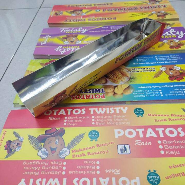 100 LEMBAR KERTAS KENTANG ULIR BAHAN IVORY FOIL UKURAN 35 × 13 HIGH ...