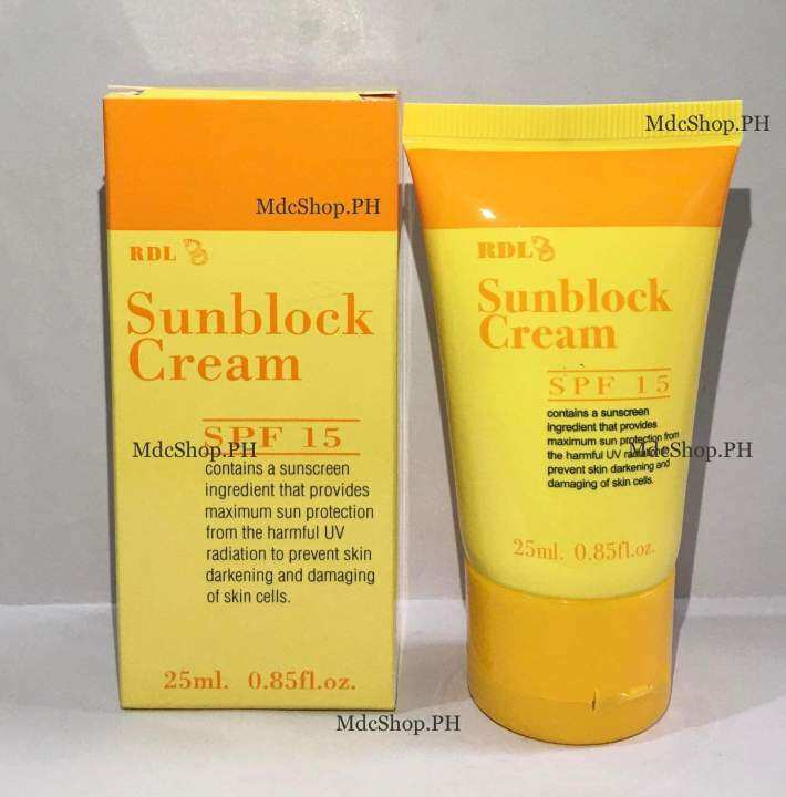 RDL SUNBLOCK CREAM SPF15 | Lazada PH
