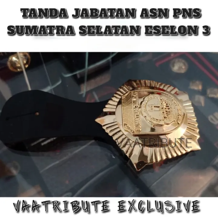 TANDA JABATAN ASN PNS SUMSEL ESELON 3 TERBARU EXCLUSIVE HIGH QUALITY ...
