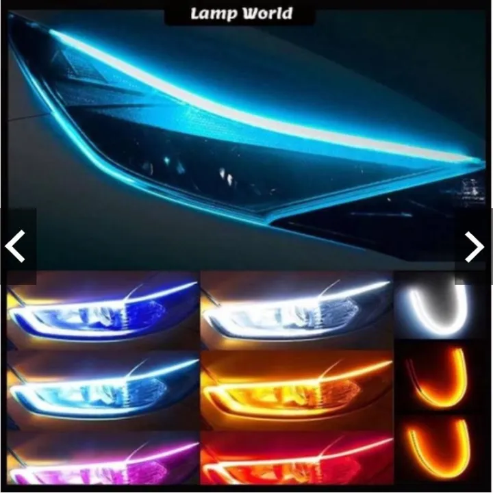Automobile LED Lamp With Two-Color Daytime Running Lamp Motorcycle ...