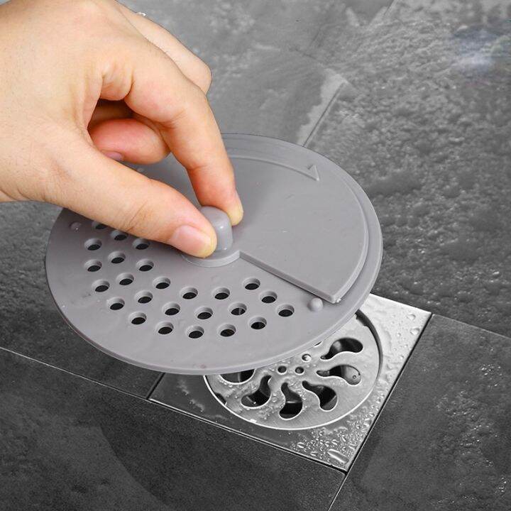 Rotatable Floor Drain Cover Bathroom Floor Drain Hair Filter Sewer Deodorizing Drain Anti Odor ...