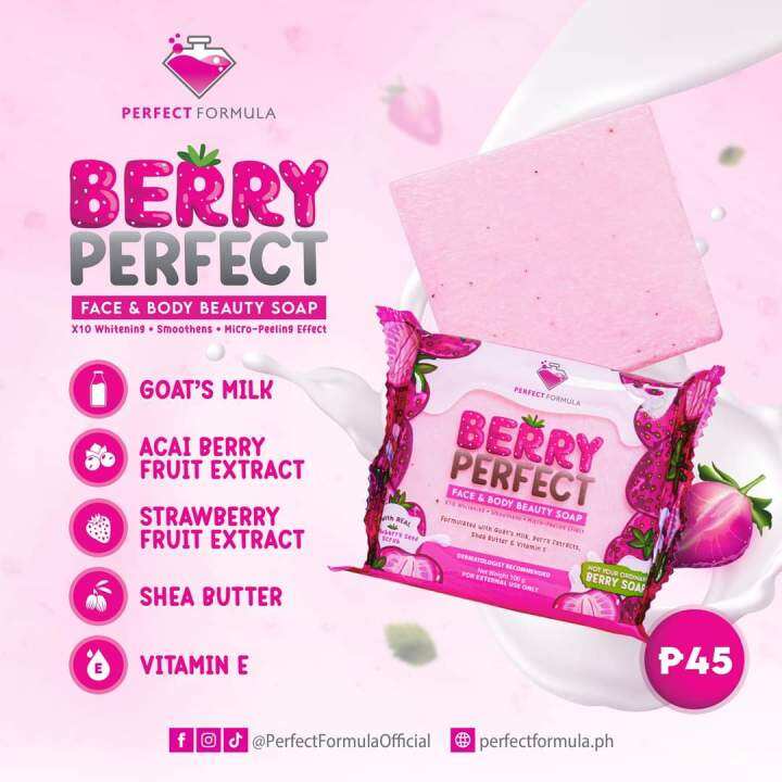 Perfect Formula Berry Perfect Soap 10x whitening | Lazada PH
