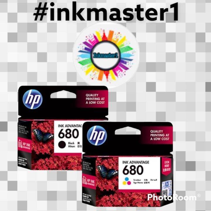 Hp 680 black & tri color ink cartridges original | Lazada PH