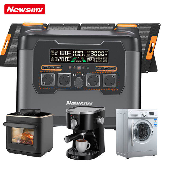 Newsmy S2400 2400W-4800W Peak Power (546000mAh) Compact Portable ...