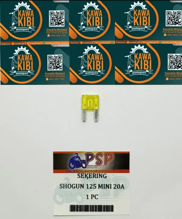 Sekering Shogun 125 Mini 20 A Warna KUNING - Fuse DX Micro / Fuse Mikro ...