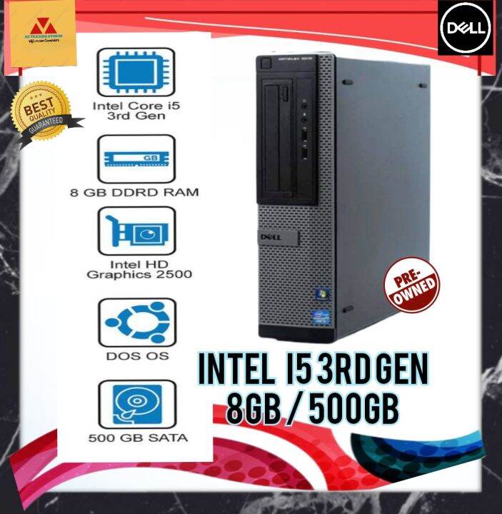 I5 3RD GEN CPU / 8GB / 500GB / INTEL I5 3RD GEN CPU / DELL.CPU I5 3RD ...
