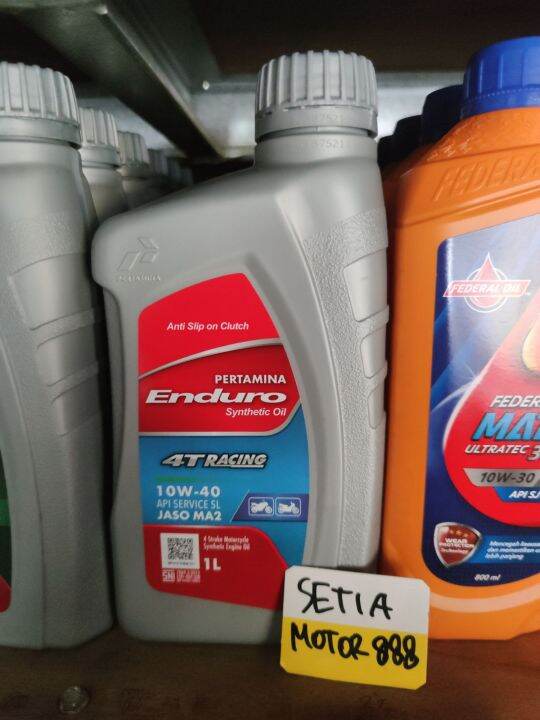 Oli Motor Pertamina Enduro 4T Racing 10W-40 1L ORIGINAL PERTAMINA 100% ...