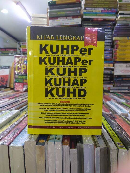 kitab lengkap kuhper kuhaper KUHP KUHAP kuhd | Lazada Indonesia