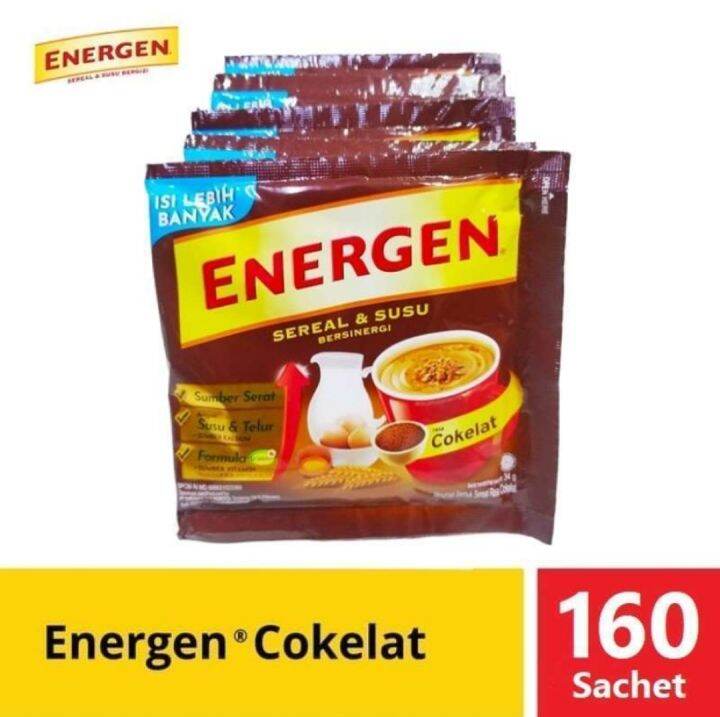 Energen Sereal Rasa Cokelat (32g/160 sachet/1 ctn) | Lazada Indonesia