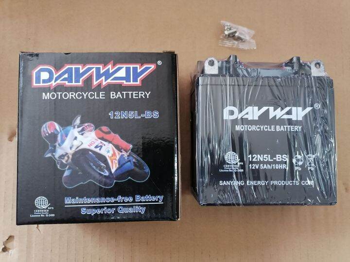 DAYWAY MOTORCYCLE BATTERY 5L FOR MIO | Lazada PH
