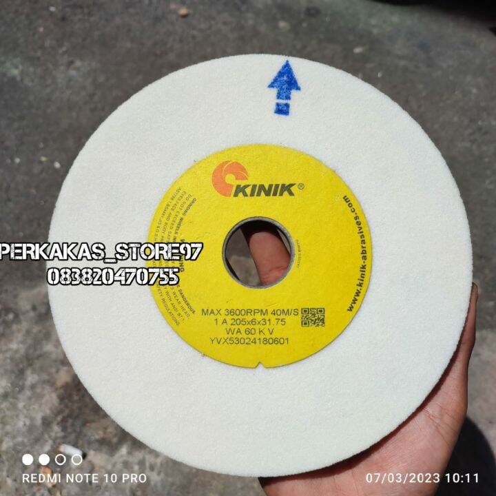 batu gerinda kinik grinding wheel 8 inch 1A 205 × 6 × 31.75mm batu ...