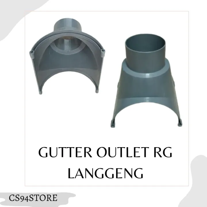 CORONG TALANG SETENGAH LINGKARAN PVC LANGGENG UK 6" | Lazada Indonesia