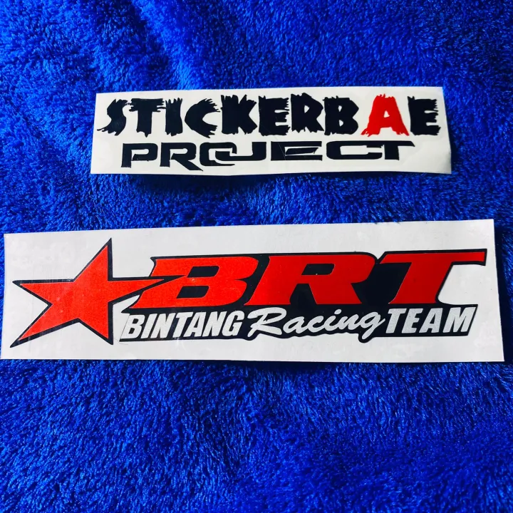 Stiker BRT bintang racing team cutting sticker paling murah dan terbaik ...
