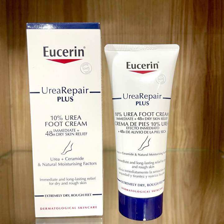 Eucerin Urearepair Plus 5 10 Urea Foot And Hand Cream 100ml ครีมบำรุงส้น
