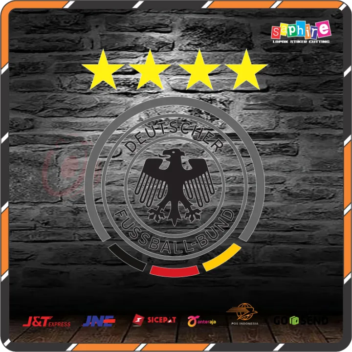 Stiker Cutting Logo Sepakbola Timnas Jerman Multiwarna | Lazada Indonesia