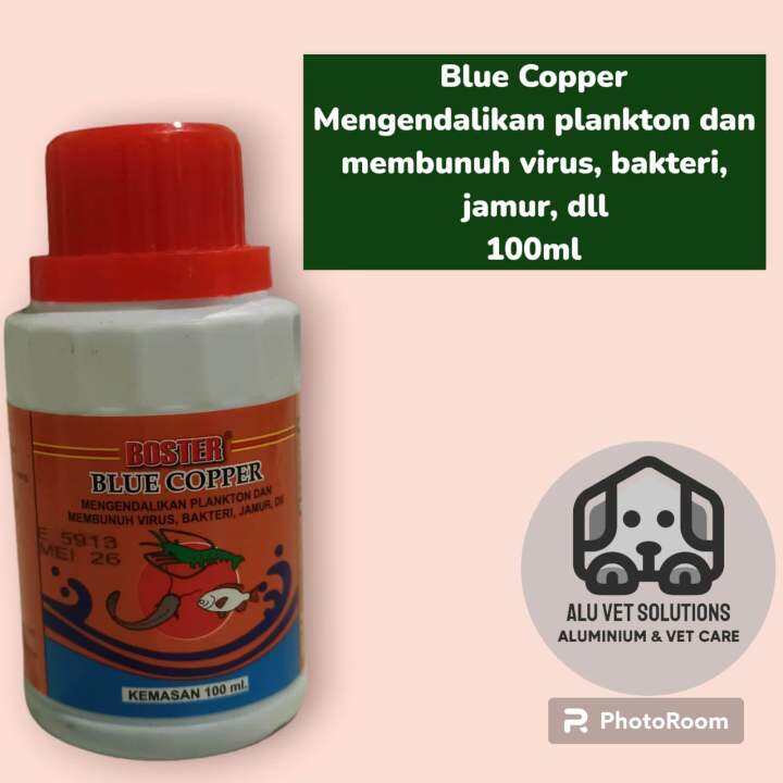 blue copper obat anti jamur virus ikan koi koki obat jamur ikan ...
