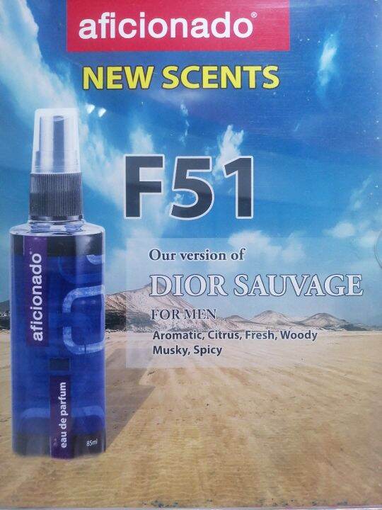 AFICIONADO F51 DIOR SAUVAGE men NEW SCENT & BEST SELLER | Lazada PH