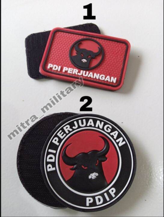 patch rubber logo partai.PDI.P. partai PDI perjuangan. | Lazada Indonesia