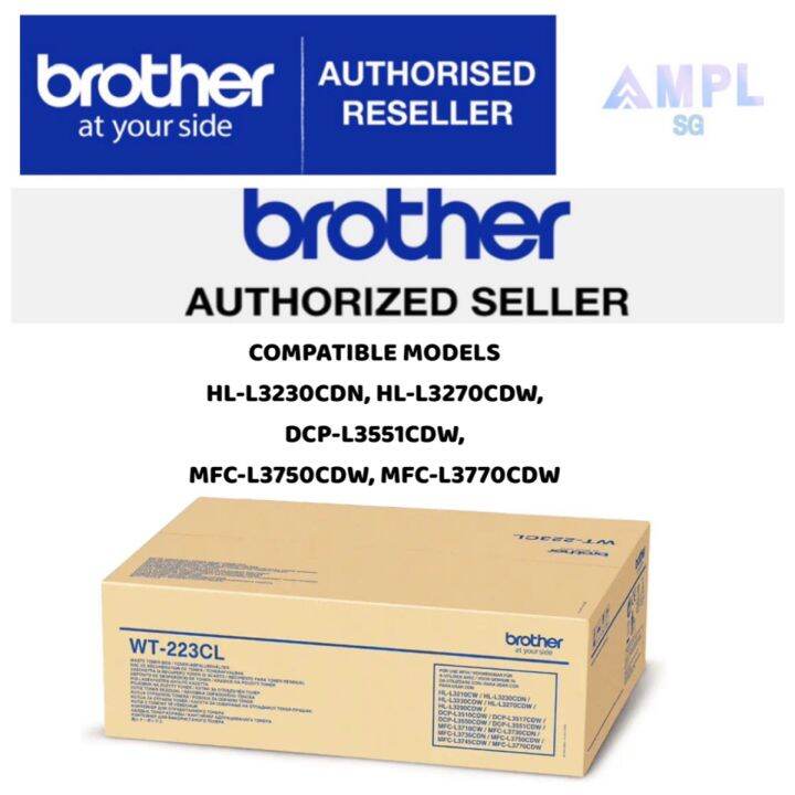 Genuine Brother WT-223CL Waste Toner Box for HL-L3230CDN, HL-L3270CDW ...