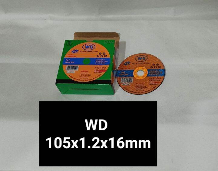 Batu Gerindra Potong WD 4" x 1.2mm - WD Cutting Wheel Mata Gerindra ...