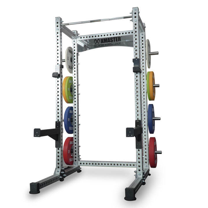 XMASTER Power Rack, Pull Up Bar, strength Fitness gym set exercise ...