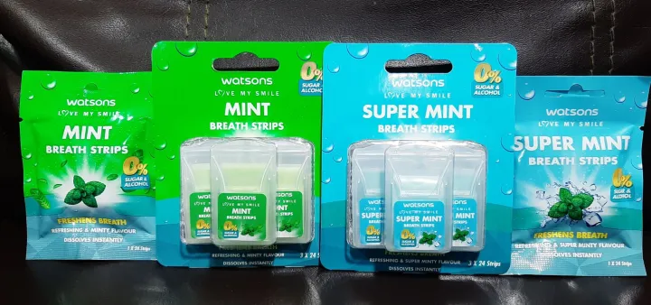 Breath Strips Mint/Super Mint | Lazada PH