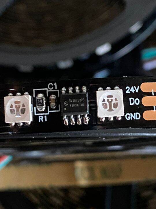 Led Strip WS 2811 dan SM16703 24volt 5meter 300led PCB tebal | Lazada ...