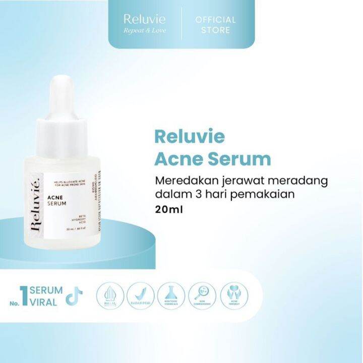 Reluvie Acne Serum - Serum Perawatan Wajah Berjerawat & Membantu ...