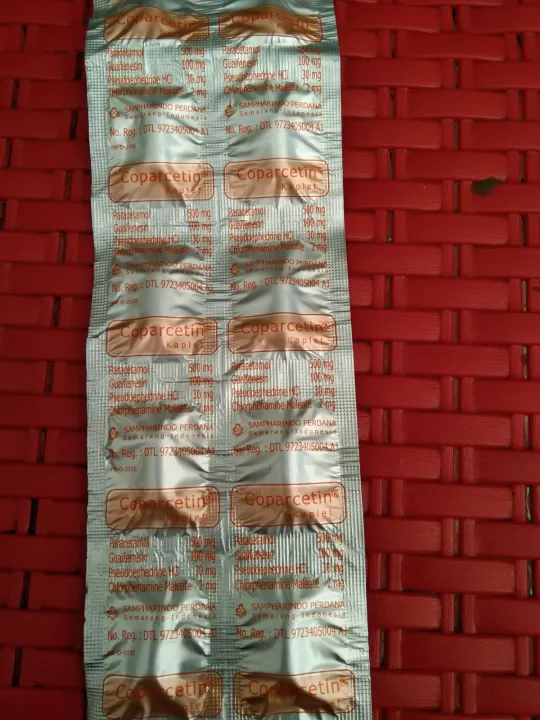 coparcetin kaplet( obat batuk flu, demam,sakit kepala) | Lazada Indonesia