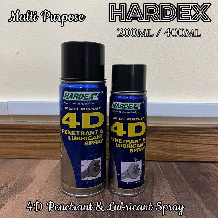 200ML / 400ML HARDEX HD440 4D PENETRANT & LUBRICANT SPRAY ANTI RUST ...