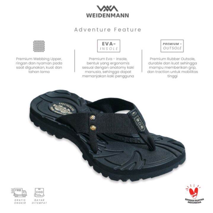 Sandal Gunung Weidenmann Adventure 03 Hitam | Lazada Indonesia