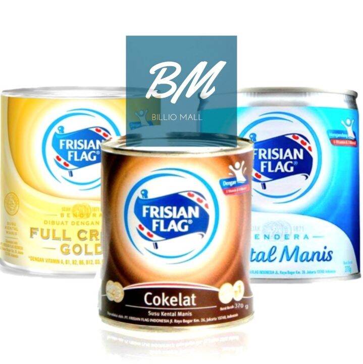 Frisian Flag Susu Kental Manis Kaleng 370 gr Full Cream Gold Coklat SKM ...