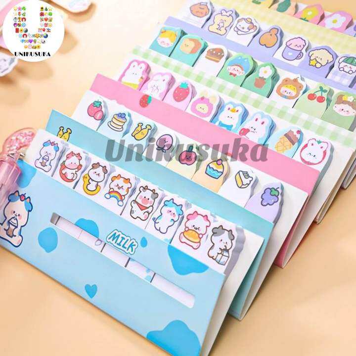 [UNIKUSUKA] Stick marker / Sticky notes / memo tempel / pembatas buku ...