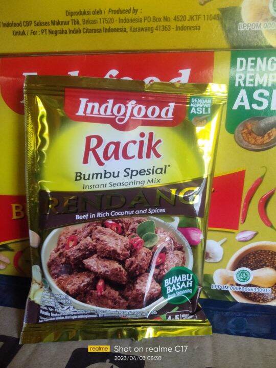 Indofood Bumbu Racik Rendang 50gr | Lazada Indonesia