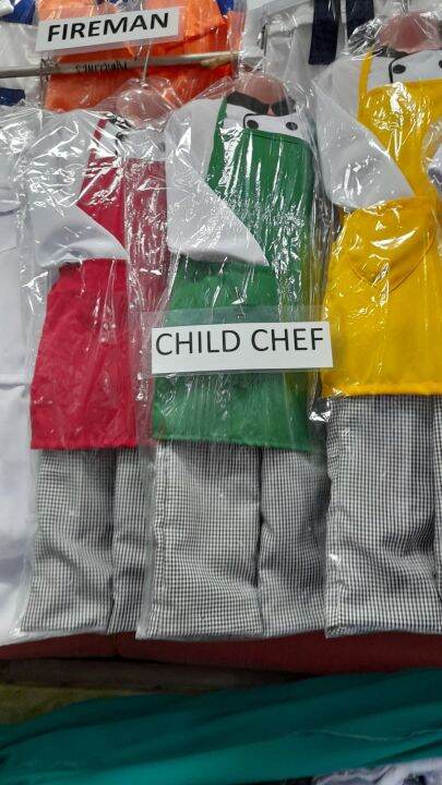 COMPLETE SET of CHEF Costumes for kids and adult | Lazada PH
