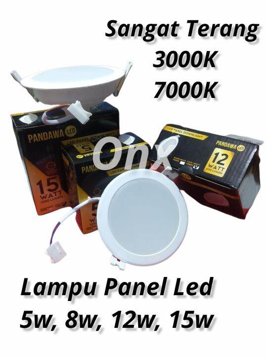 Lampu Led Panel Downlight Inbow Tanam Plafon Downlight Slim 5w 8w 12w 15w Brand Pandawa | Lazada ...