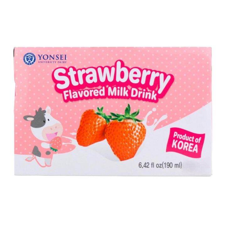 Yonsei Milk Strawberry 190ml Pack of 6 | Lazada PH