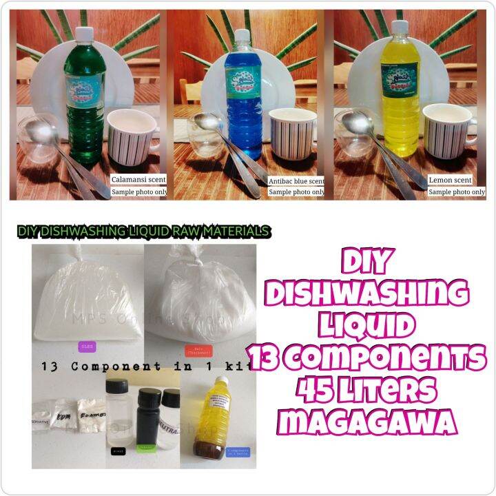 45 liters DIY Dishwashing Liquid Kit Ingredients Raw Materials PREMIUM ...