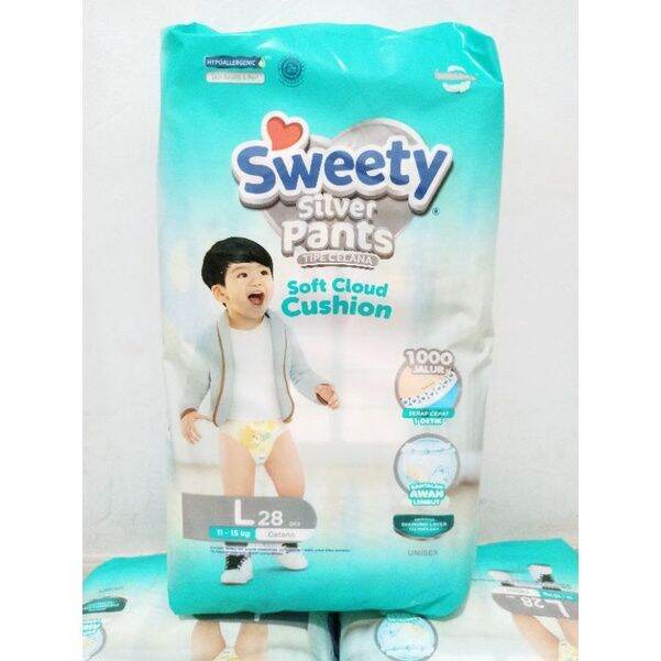 sweety silver pants ukuran L28 | Lazada Indonesia