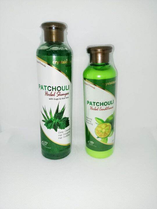 Crystalderm Patchouli Herbal Shampoo and Conditioner | Lazada PH