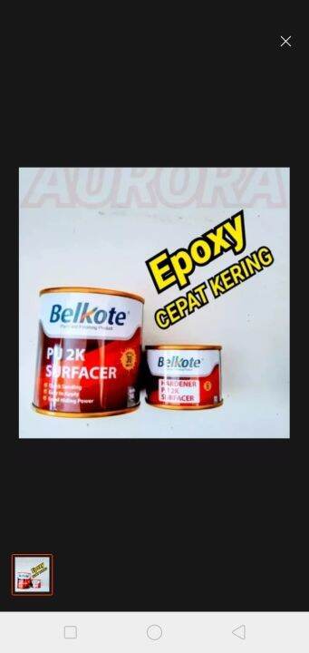 EPOXI CAT EPOKSI BELKOTE ¹/⁴ CAT DASAR ABU | Lazada Indonesia