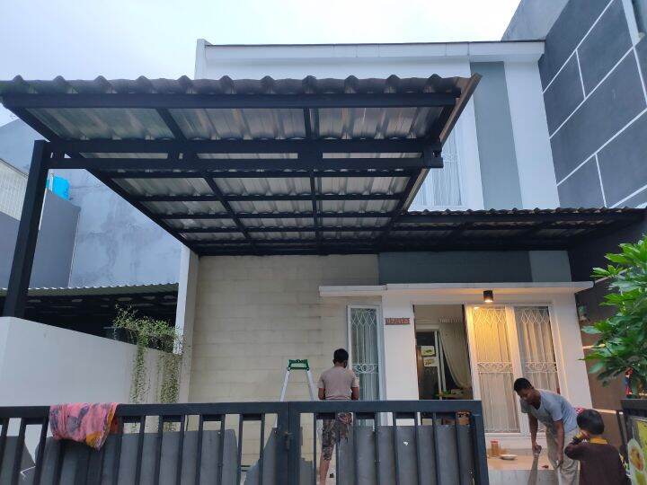 Kanopi baja ringan atap spandek polos | Lazada Indonesia