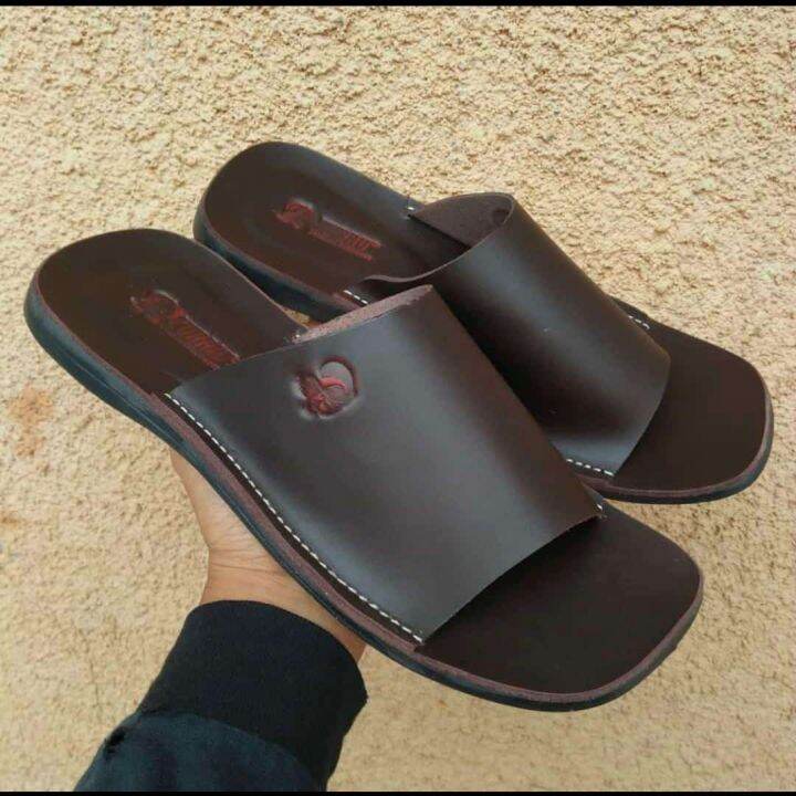 SANDAL SELOP PRIA KULIT PREMIUM | Lazada Indonesia