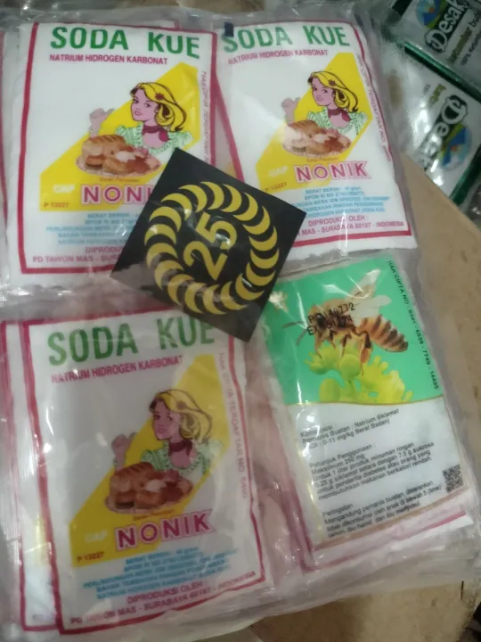 SODA KUE CAP NONIK 40gram 1 PACK ISI 25 BAKING SODA (NATRIUM BIKARBONAT) | Lazada Indonesia