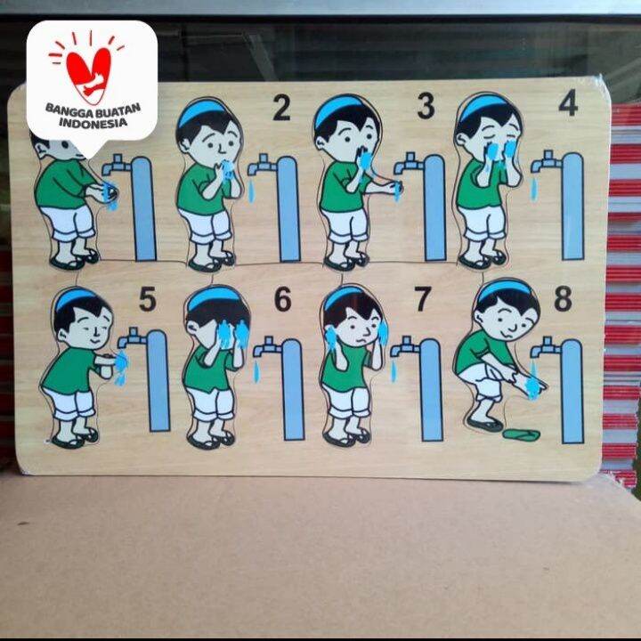 Puzzle, Puzle, Pazel Tata Cara Wudhu- Gambar Anak Cowo | Lazada Indonesia