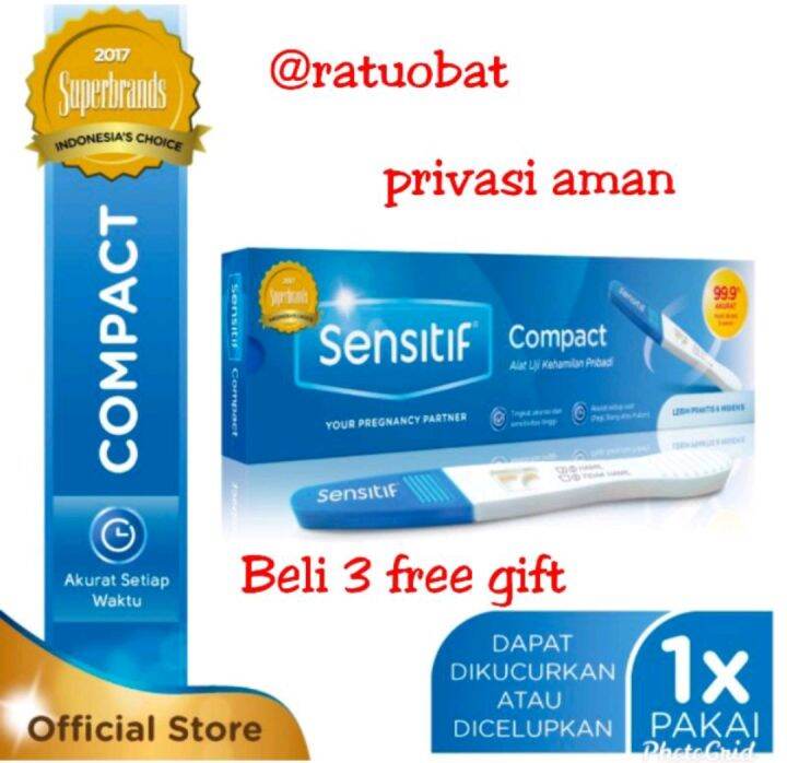 Sensitif Compact Test kehamilan Testpack Tespek Testpek Tesfek Test ...